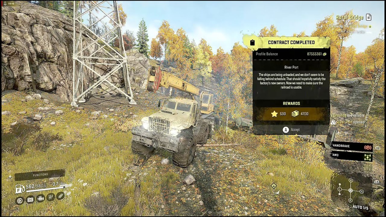 SnowRunner Don Region Ep.3 (Finished Clearing Factory Grounds + River ...