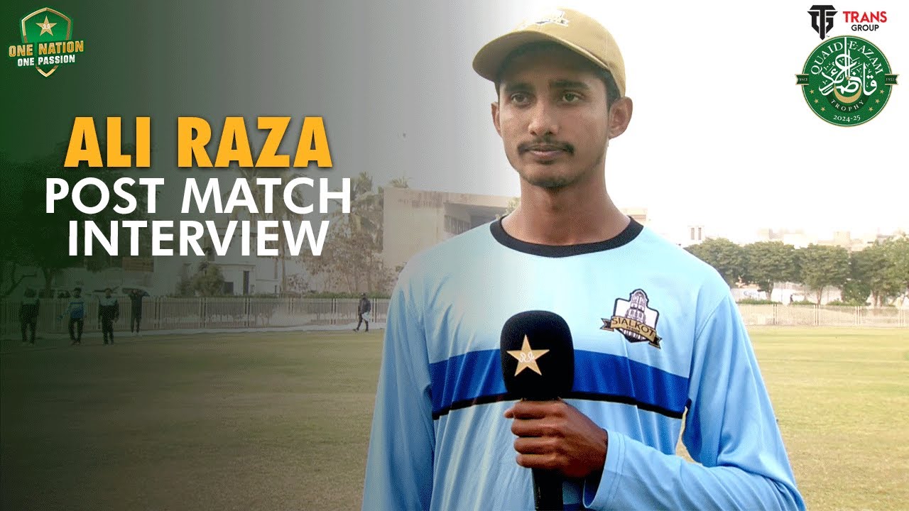 Ali Raza Media Talk | Quaid-e-Azam Trophy 2024-25 Final Day 1 | PCB ...