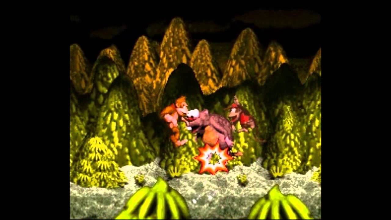 Donkey Kong Country Walkthrough 101%: 4-Jefe - Really Gnawty Rampage ...