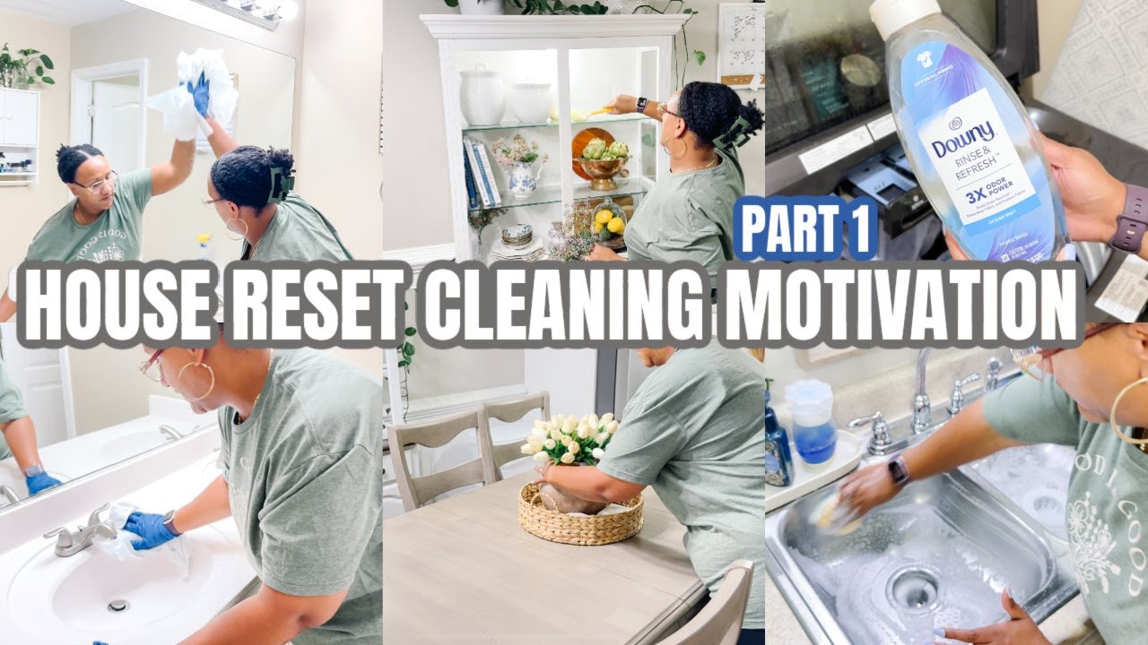 NEW! HOUSE RESET CLEANING MOTIVATION PART 1 | RESETING MY HOUSE | WHOLE ...