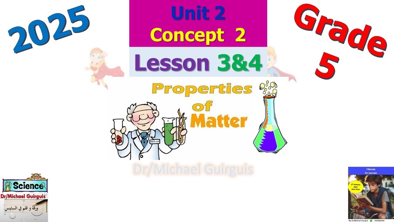 Grade 5 concept 2.2 Lesson 3&4 Properties of matter - YouTube