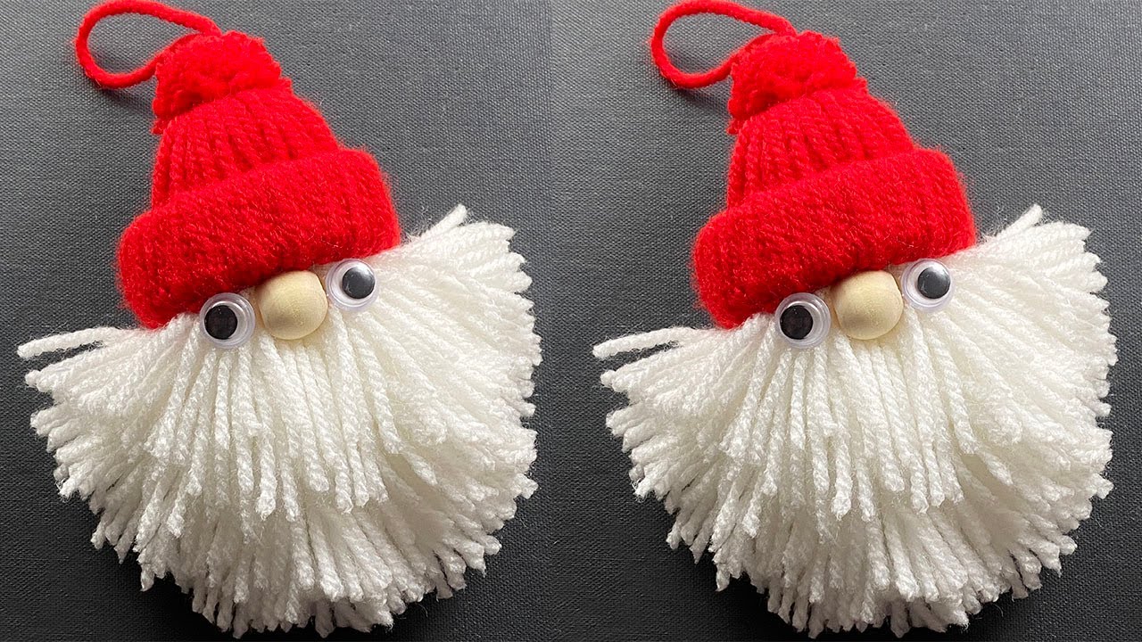 🎅 Diy Cute Woolen Santa Claus 🎄Christmas decorations 🎅 Father Christmas ...