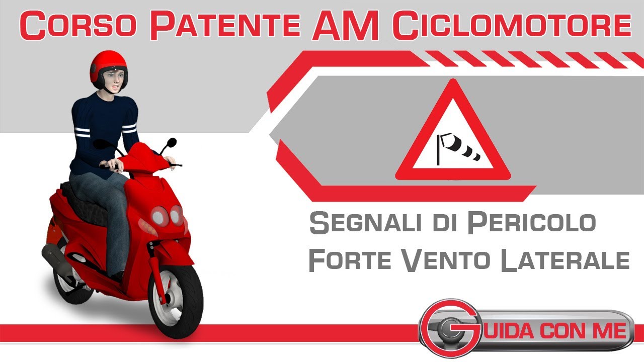 Segnali di pericolo: Forte vento laterale - Teoria per esame quiz ...
