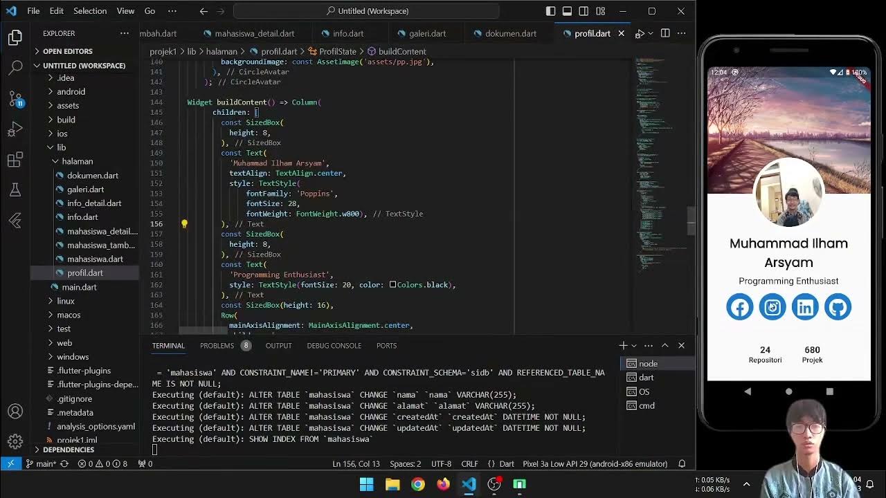 Project UAS Pemrograman Perangkat Bergerak | SIAKAD Flutter - YouTube