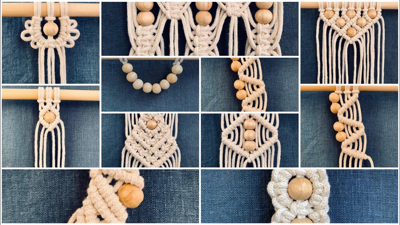+12 MACRAME PATTERNS WITH BEADS / MACRAME TUTORIAL / PART 10ч - YouTube