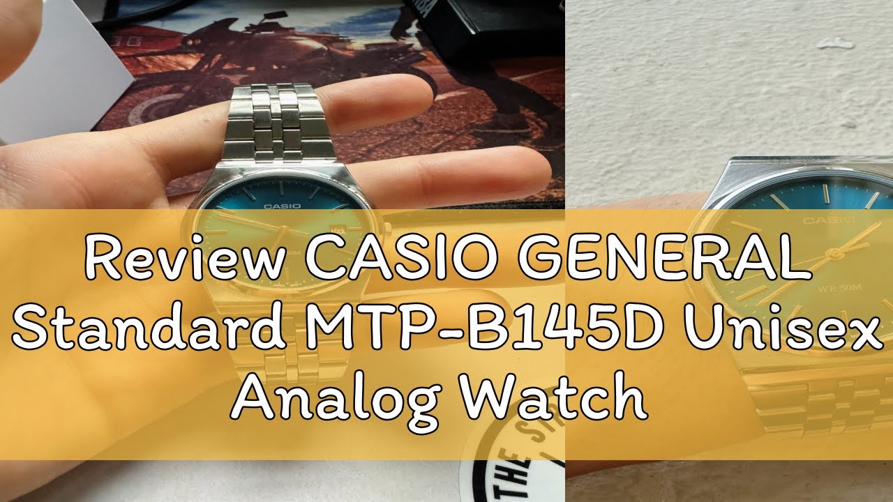 Review CASIO GENERAL Standard MTP-B145D Unisex Analog Watch Stainless ...