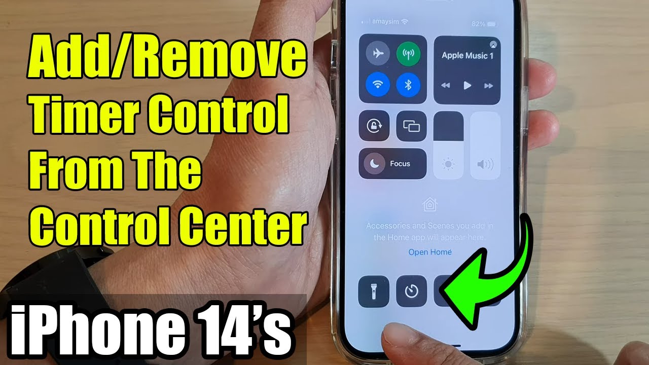 iPhone 14's/14 Pro Max: How to Add/Remove Timer Control From The ...
