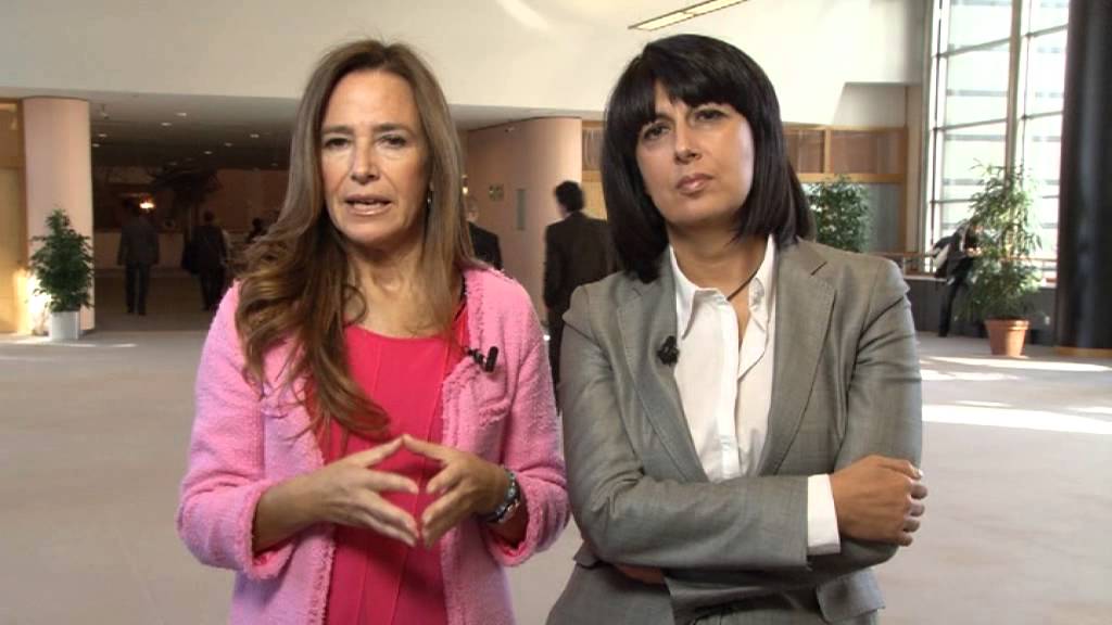 Teresa Jiménez-Becerril junto con Roberta Angelilli, Vice-Presidente ...
