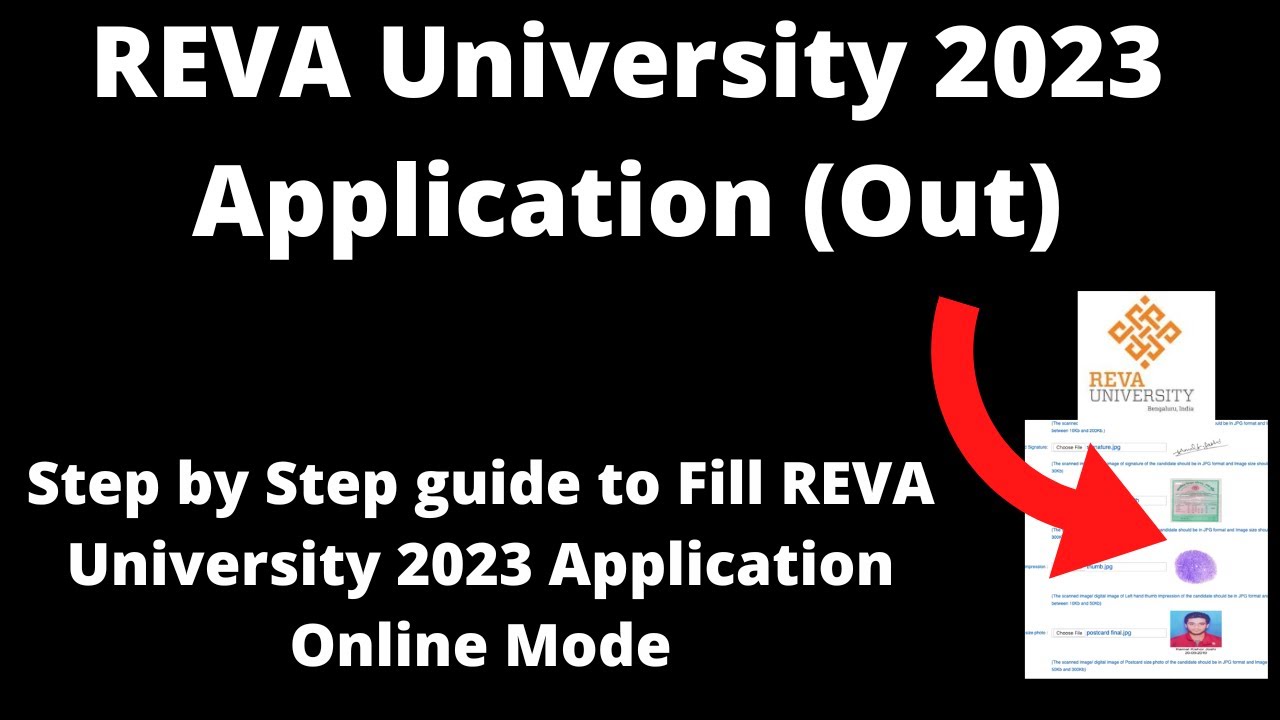 REVA University Admission 2023 Application (Started)- How to Fill ...