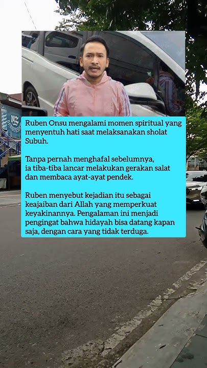 Ruben Onsu Dapat Hidayah Saat Subuh, Hafal Gerakan dan Ayat Sholat - YouTube