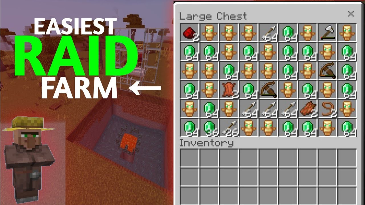 Minecraft Easiest Raid Farm 1.20 | Insane loot - YouTube