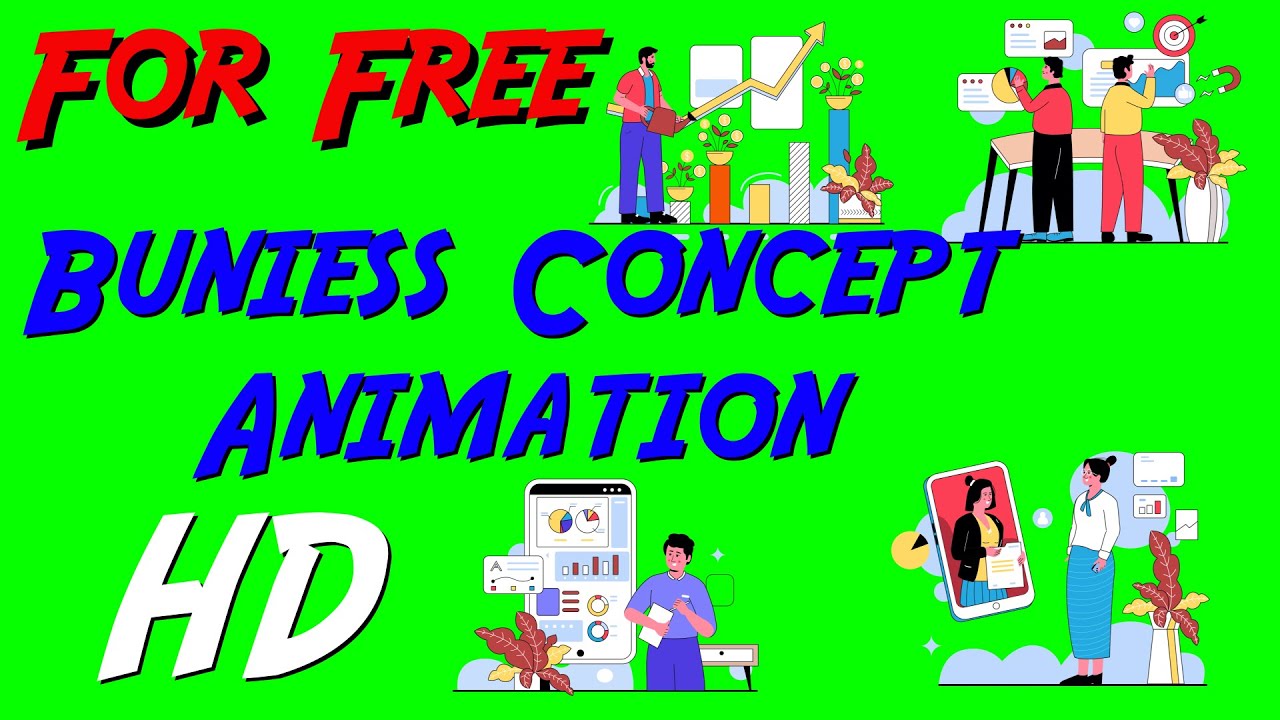 (No Copyright) [2] Business Concept animation | Green Screen | Chroma ...