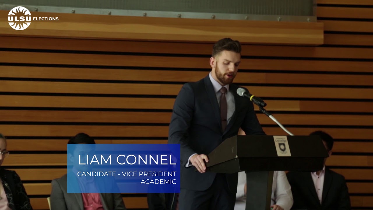 ULSU Elections 2020 - VP Academic Candidate, Liam Connel - Opening Statement - YouTube