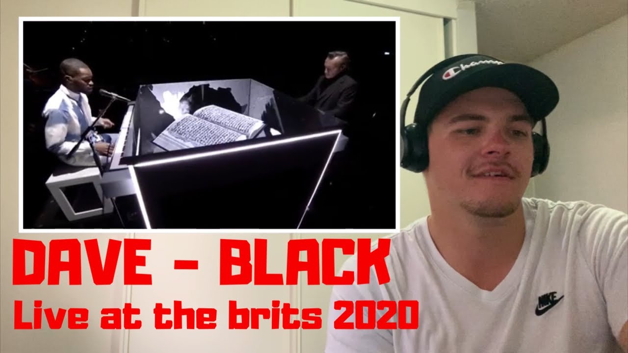 DAVE - BLACK (LIVE AT THE BRITS 2020) REACTION! - YouTube