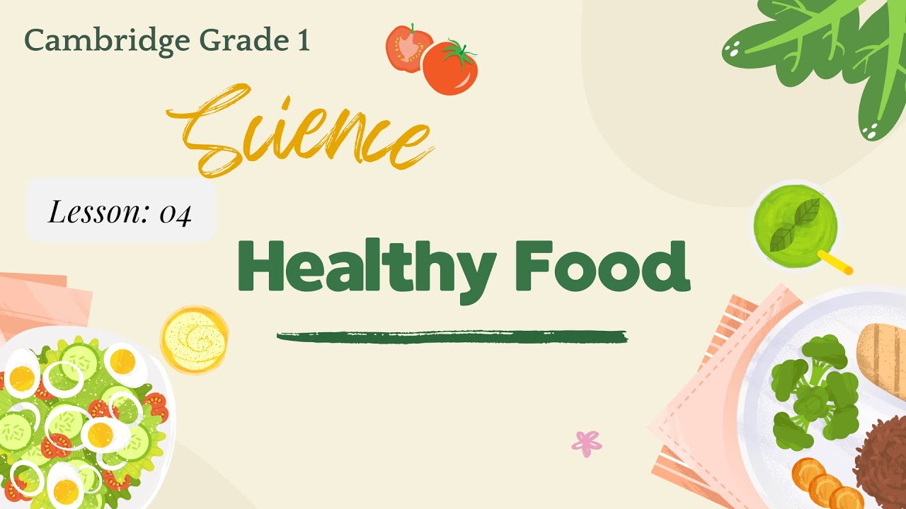 Cambridge Grade 1 Science Lesson 04 | Healthy Food | Study Bee - YouTube