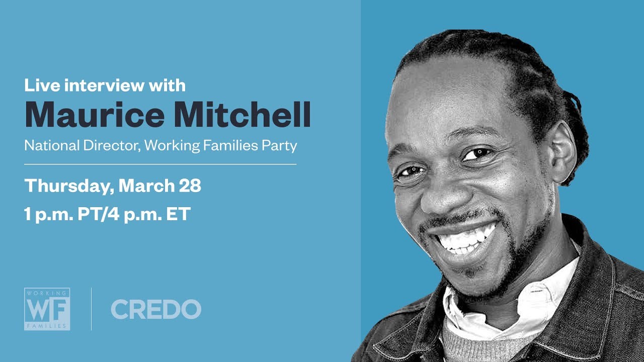 Live interview with Maurice Mitchell of Working Families Party - YouTube