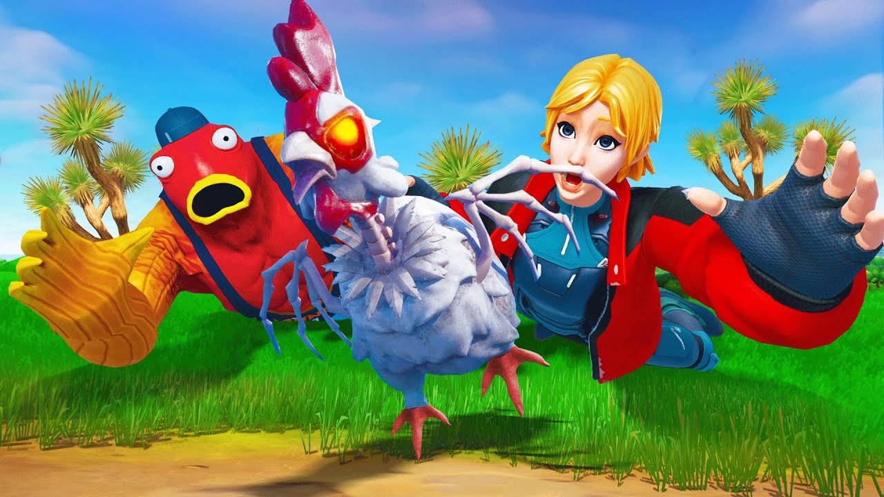 Fortnite, But We Have to Keep This Chicken Alive - YouTube