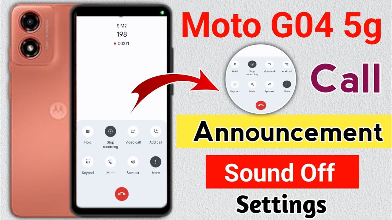 moto g04 me call recording kaise kare !! moto g04 me call announcement ...