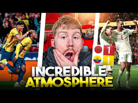 CRAZY Morocco & Ecuador Fans Take Over Madrid… But It Ends In A Draw 🇲🇦🇪🇨