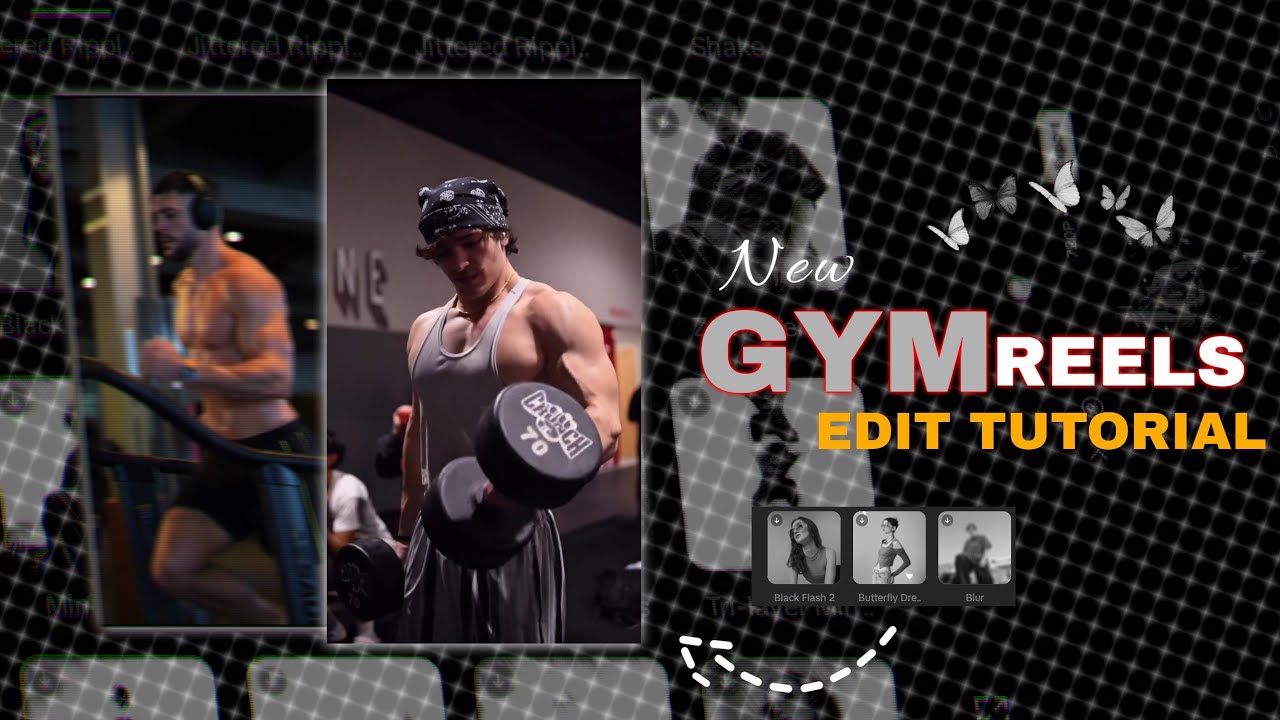 how to edit gym reels | gym reel editing tutorial | Instagram trending ...