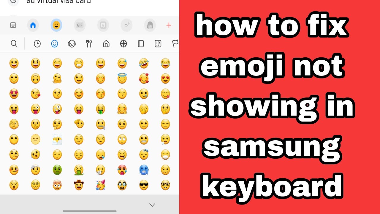 how to fix emoji not showing in samsung keyboard problem 2025 - YouTube