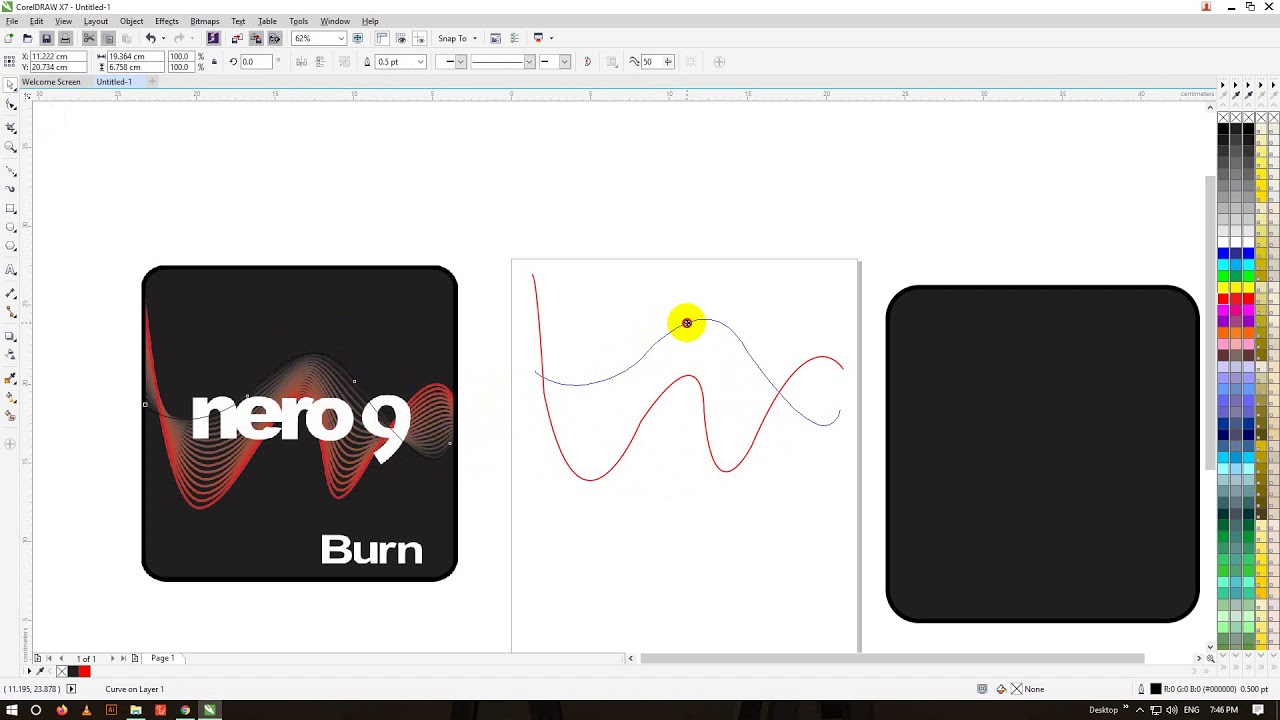 Corel Draw Tutorial Homework Lesson 07 - YouTube