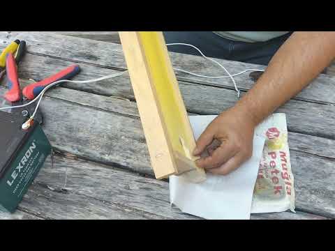 12 V akü ile Balmumu Petek Çıtaya Kolayca Nasıl Takılır