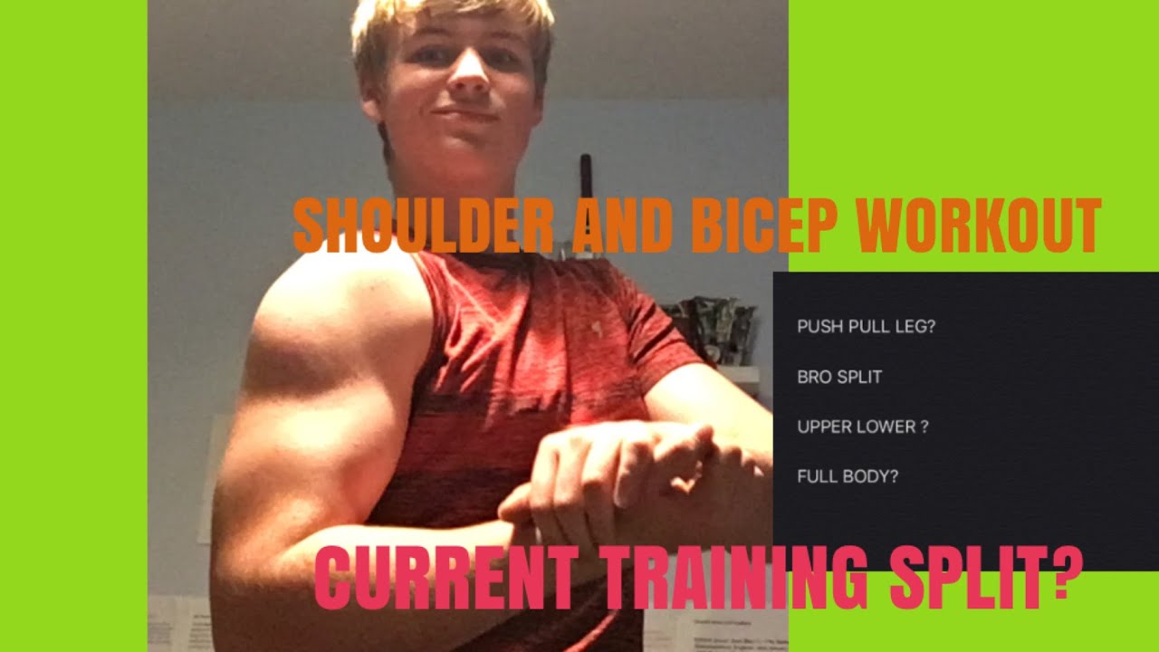 My Current TRAINING SPLIT: Full Shoulder AND Bicep Workout: - YouTube