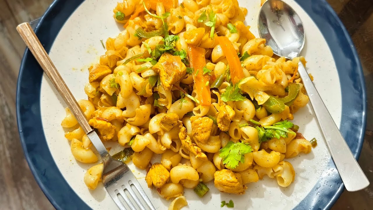 Macaroni Recipe Chicken Tasty Macroni Easy and Quik Pasta At Home - YouTube