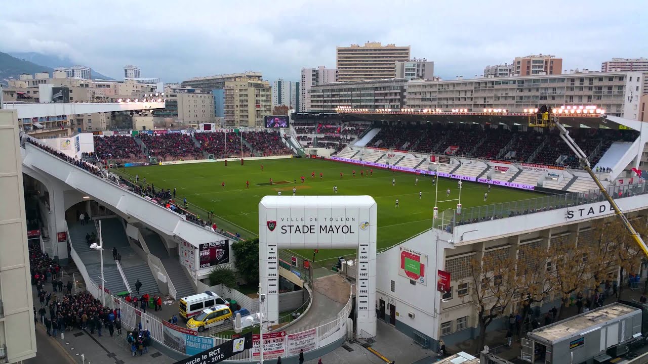 Toulon contre Agen, stade Mayol à Toulon - YouTube