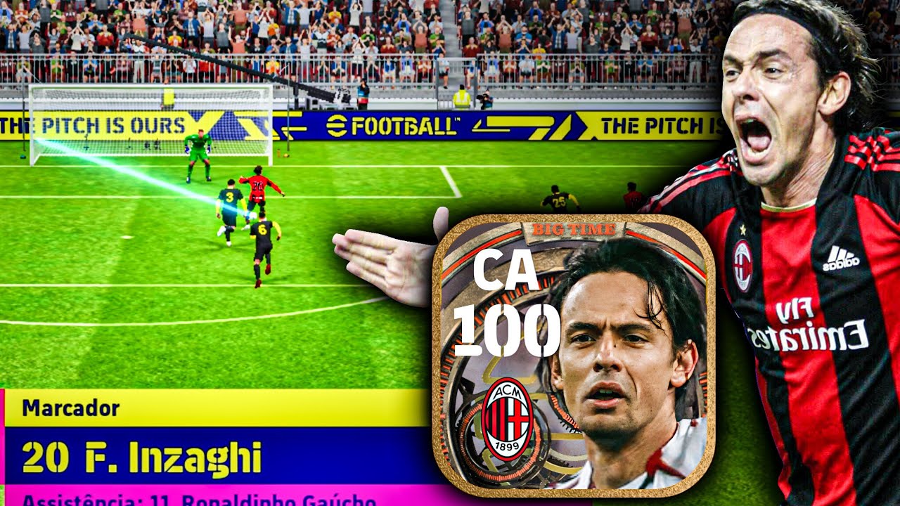 Esse INZAGHI tá um ABSURDO 😱 Review INZAGHI 100 BIG TIME no efootball ...