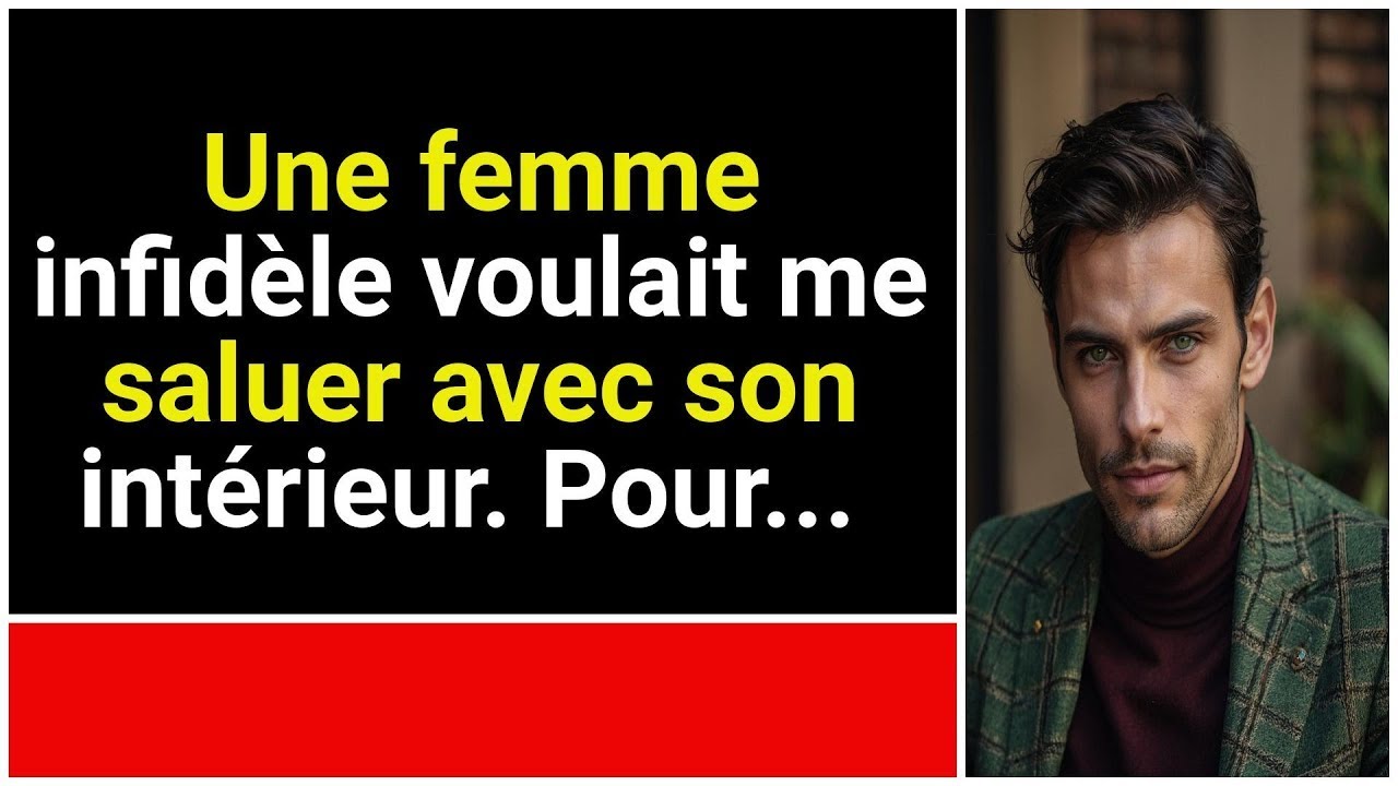 La femme infidèle voulait me saluer avec son amant à l'intérieur d'elle ...