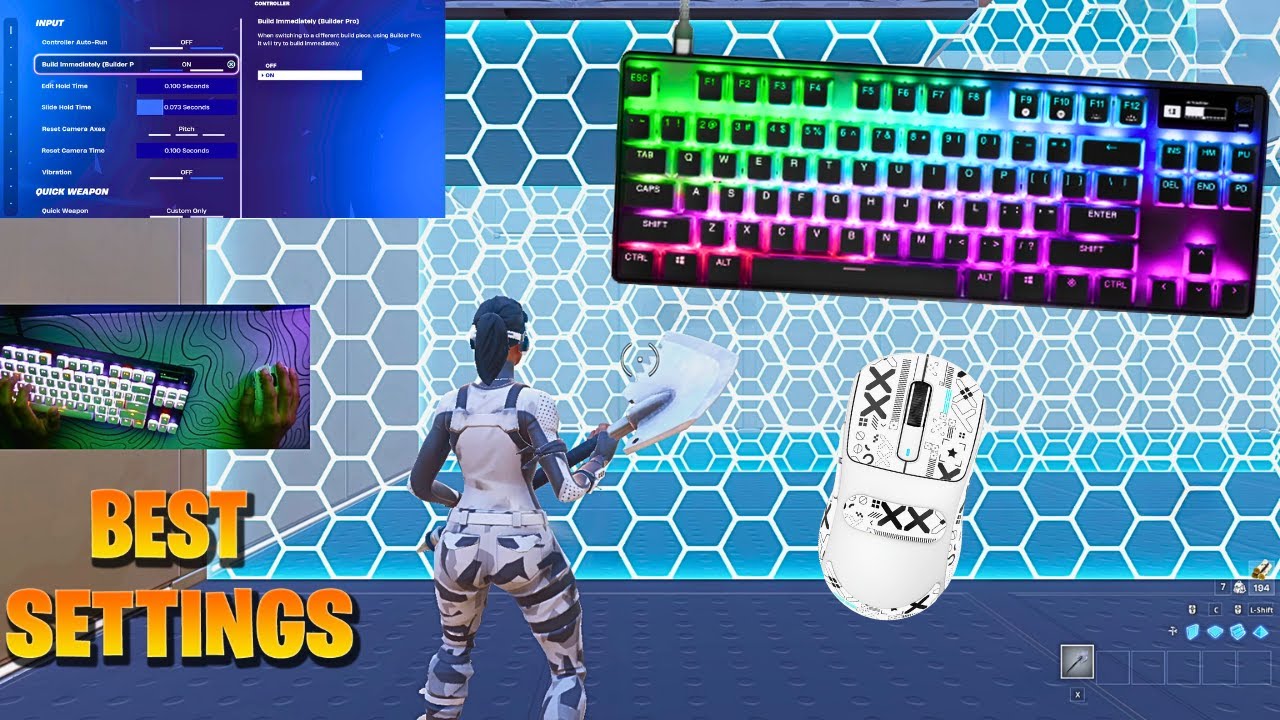 NEW BEST Keyboard and Mouse SETTINGS for Fortnite | 2v2 Piece Control ...