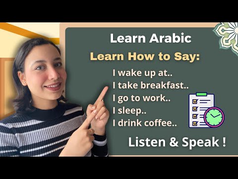 Learn Arabic For Beginners | Daily Routine in Arabic | Essential Arabic Phrases for Everyday Life