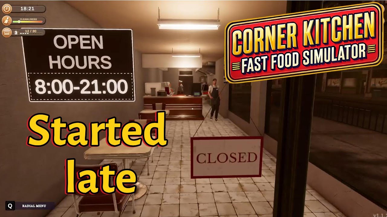 Exploring Corner Kitchen Fast Food Simulator | Late Start Opening ...