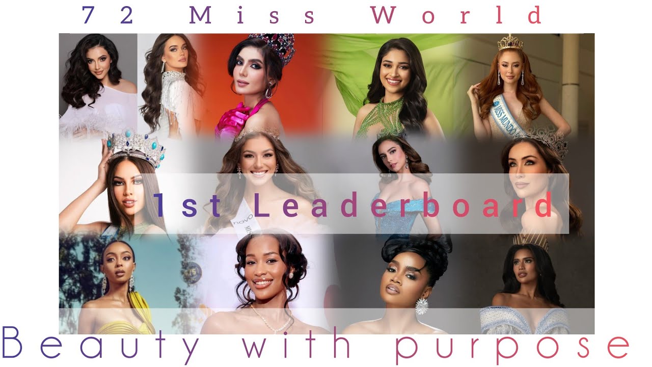 72 Miss World 2025 || first learderboard - YouTube