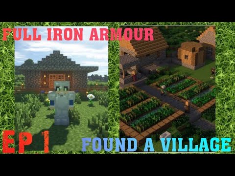 FOUND A VILLAGE AND FULL IRON ARMOUR/ON MINECRAFT/EPISODE.1/GAME KOCHAR ...