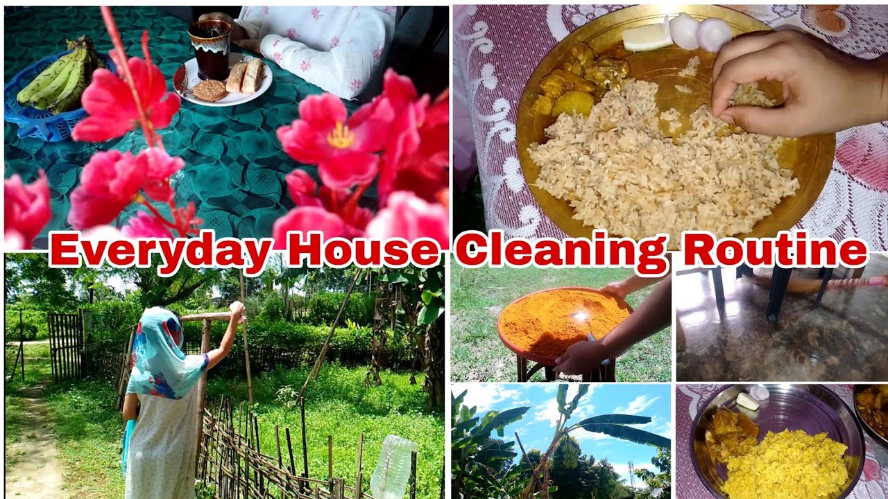Village Mom Everyday House Cleaning Routine || Village Mom Cooking ...
