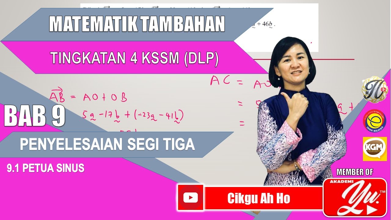 Additional Mathematics F4 : Solution of Triangles - YouTube