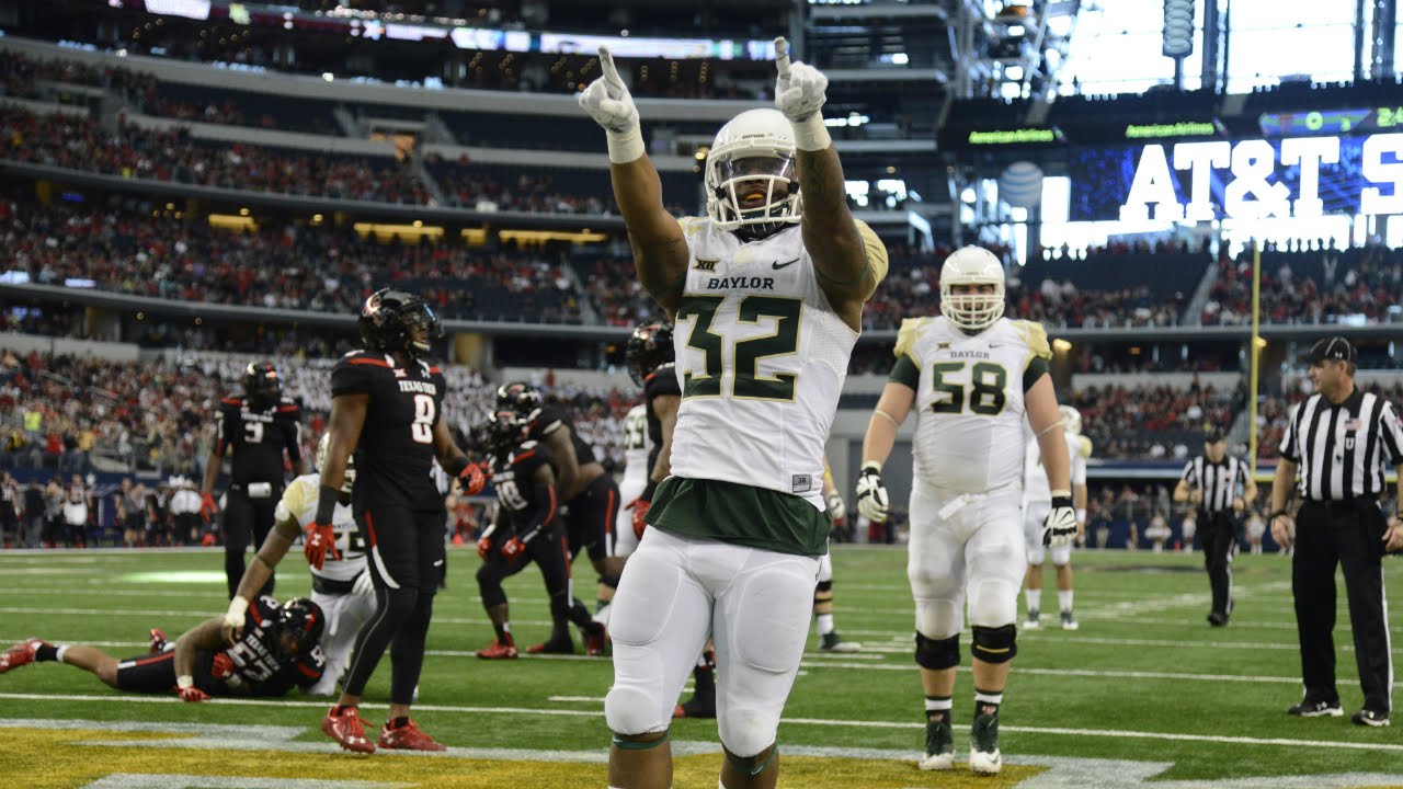 Shock Linwood (Baylor RB) vs Kansas 2015 - YouTube