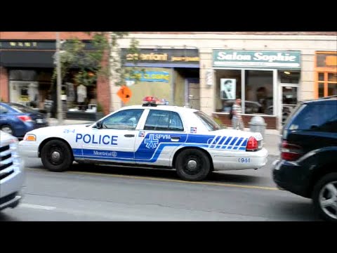 MONTREAL SPVM POLICE CARS RESPONDING - YouTube