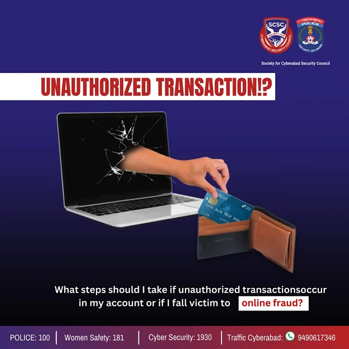 Unauthorized Transaction Here’s How to Report and Recover Your Money Fast #cybersafety - YouTube