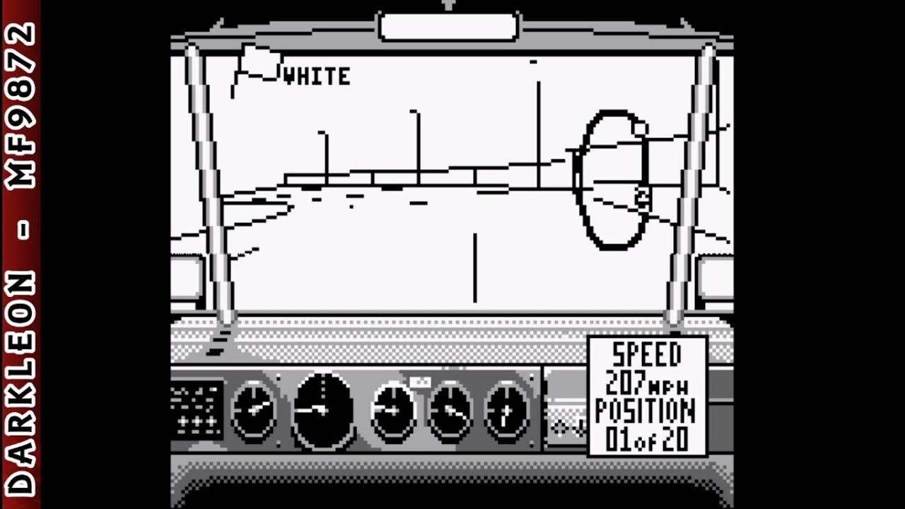 Game Boy - Days of Thunder © 1992 Mindscape - Gameplay - YouTube