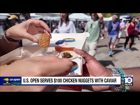 U.S. Open food stand selling $100 chicken nuggets with caviar