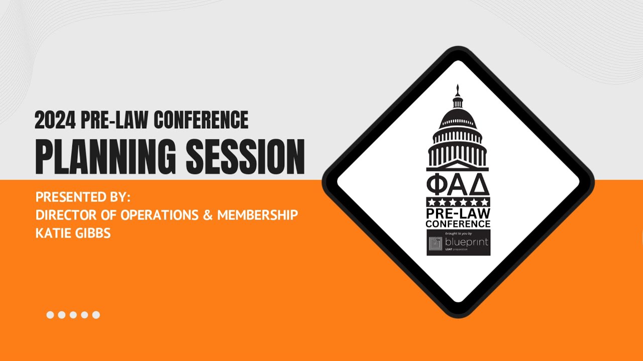 2024 Pre-Law Conference Planning Session - YouTube