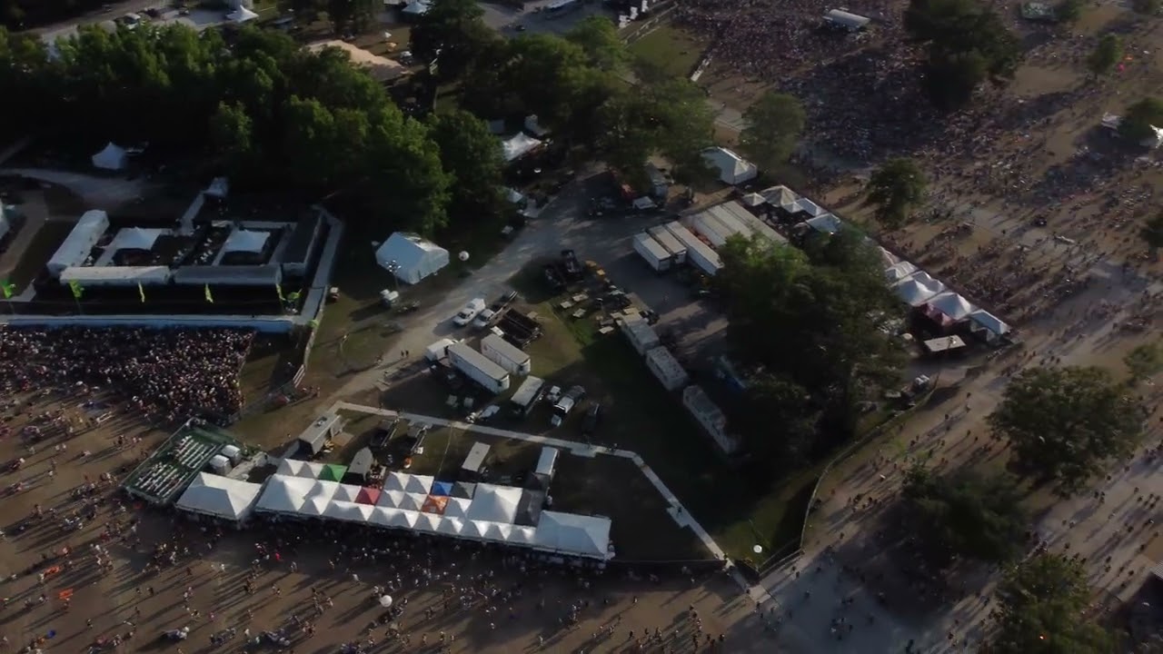 Bonnaroo Crowd Aerial