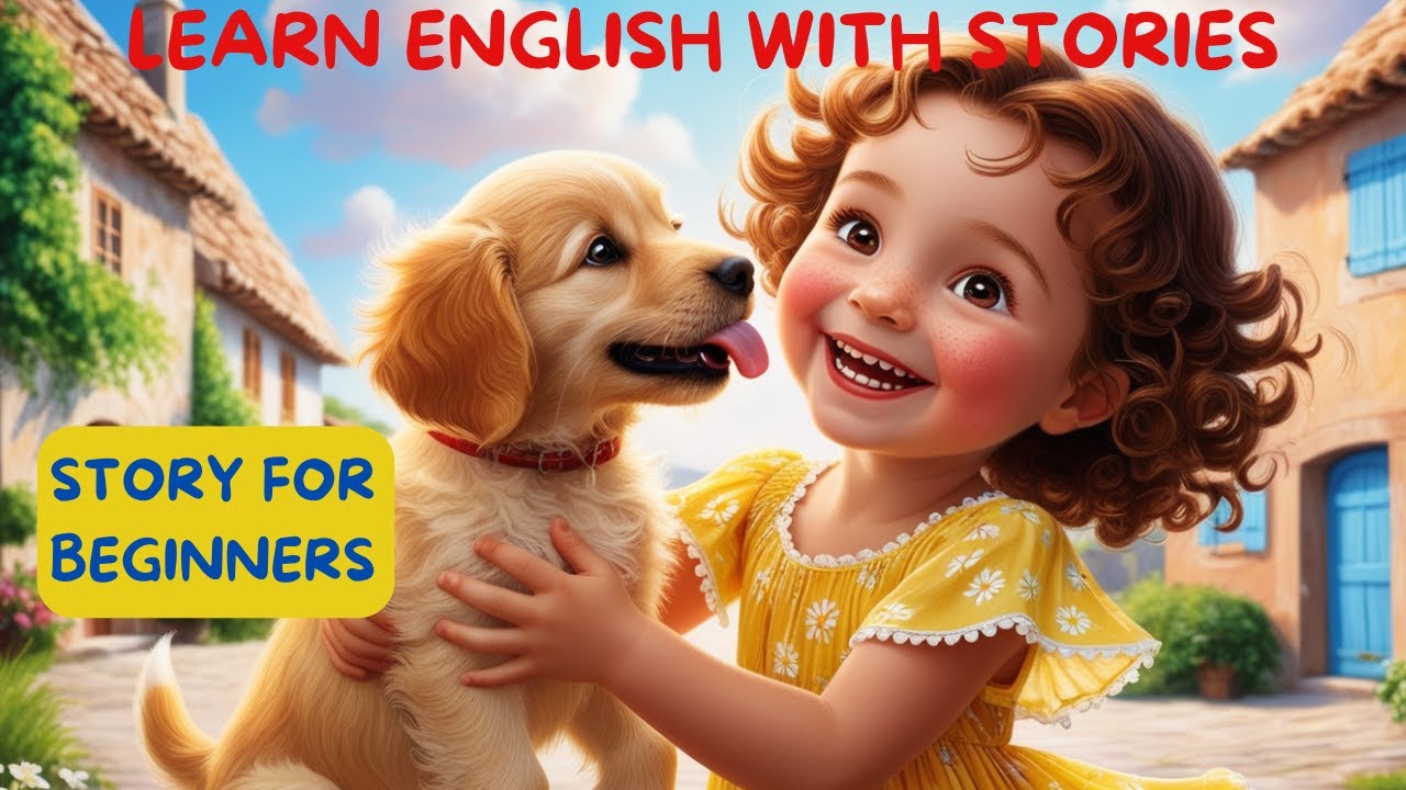 THE LOST PUPPY /BEGINNER LEVEL STORIES/ Learn english with stories ...