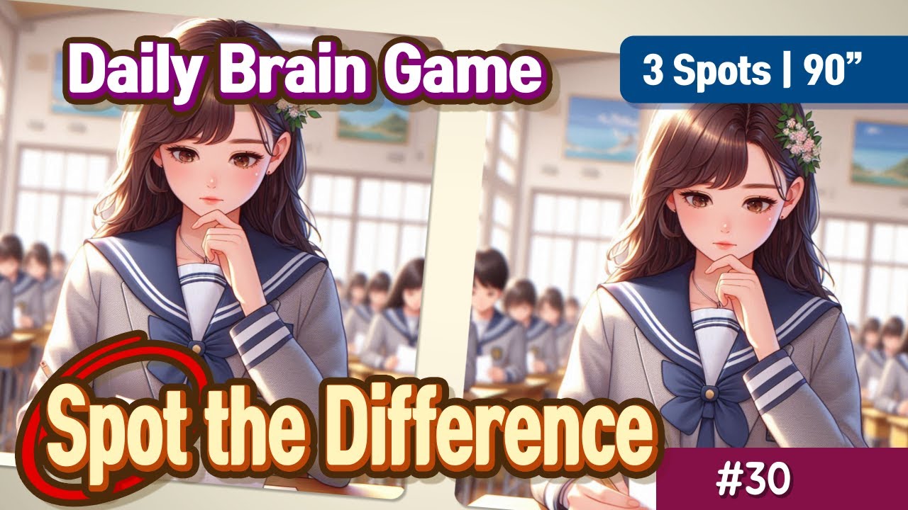 Spot the Difference : #30 | Pretty Girl | Test | Study | Daily Brain ...