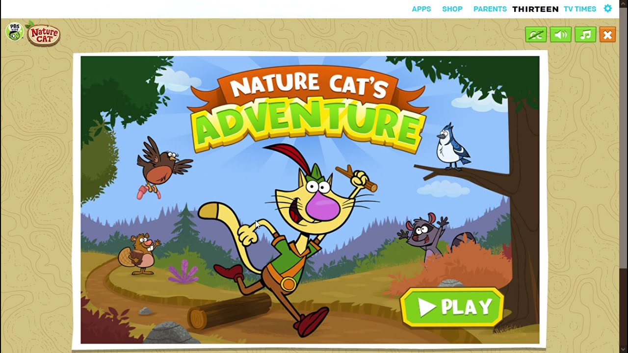 Nature Cat's Adventure Games Nature Cat PBS KIDS - YouTube