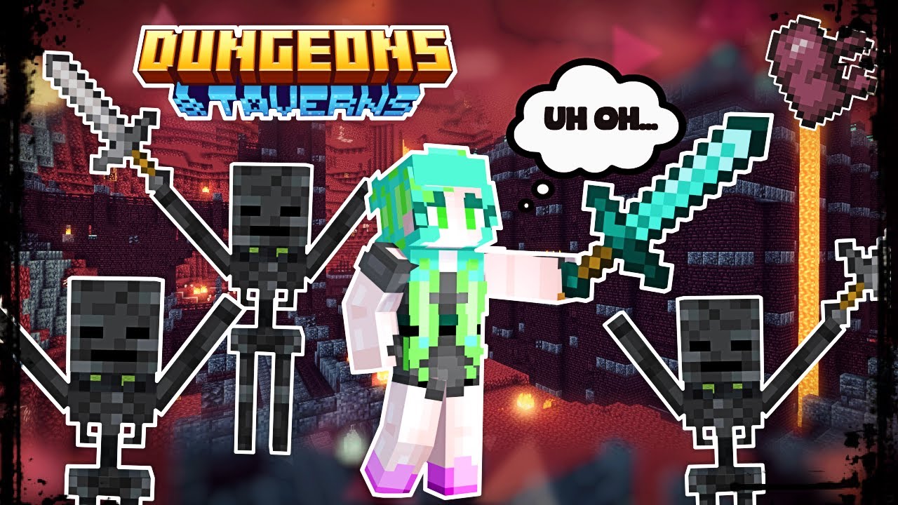 Surviving the DEADLY Nether Keep | Minecraft Dungeons and Taverns - YouTube